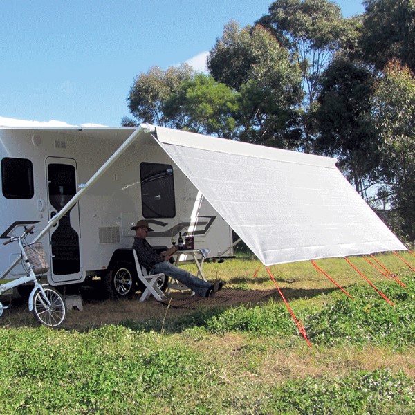 Camec Privacy End Wall With Ropes & Pegs - RV Parts Australia